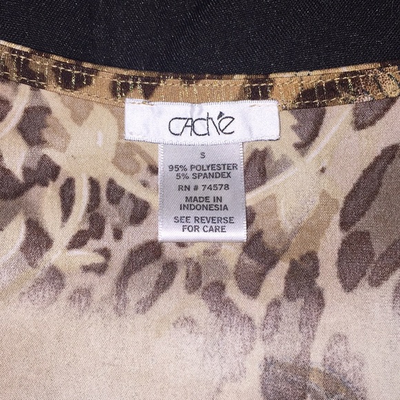 Cache | Tops | Cach Gold Wrap Blouse | Poshmark